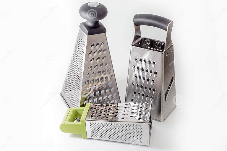 Three Different Types of Vegetable Graters in Size and Shape, with ...