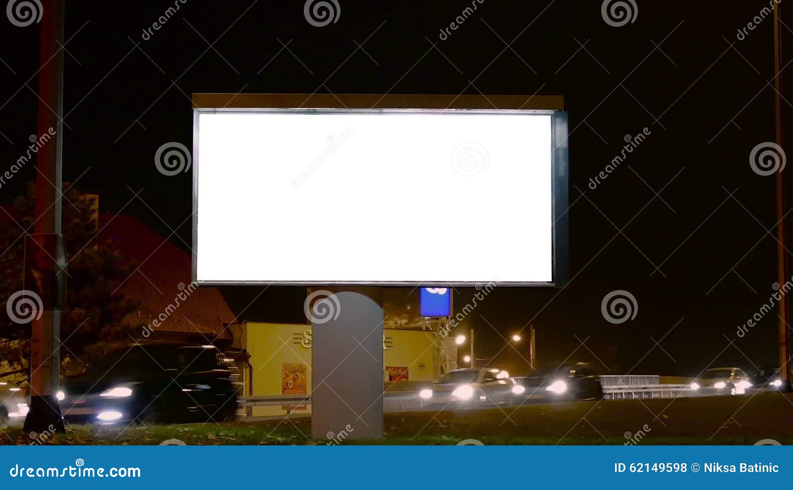 Three Different Views on City Light Poster Background. Stock Footage ...