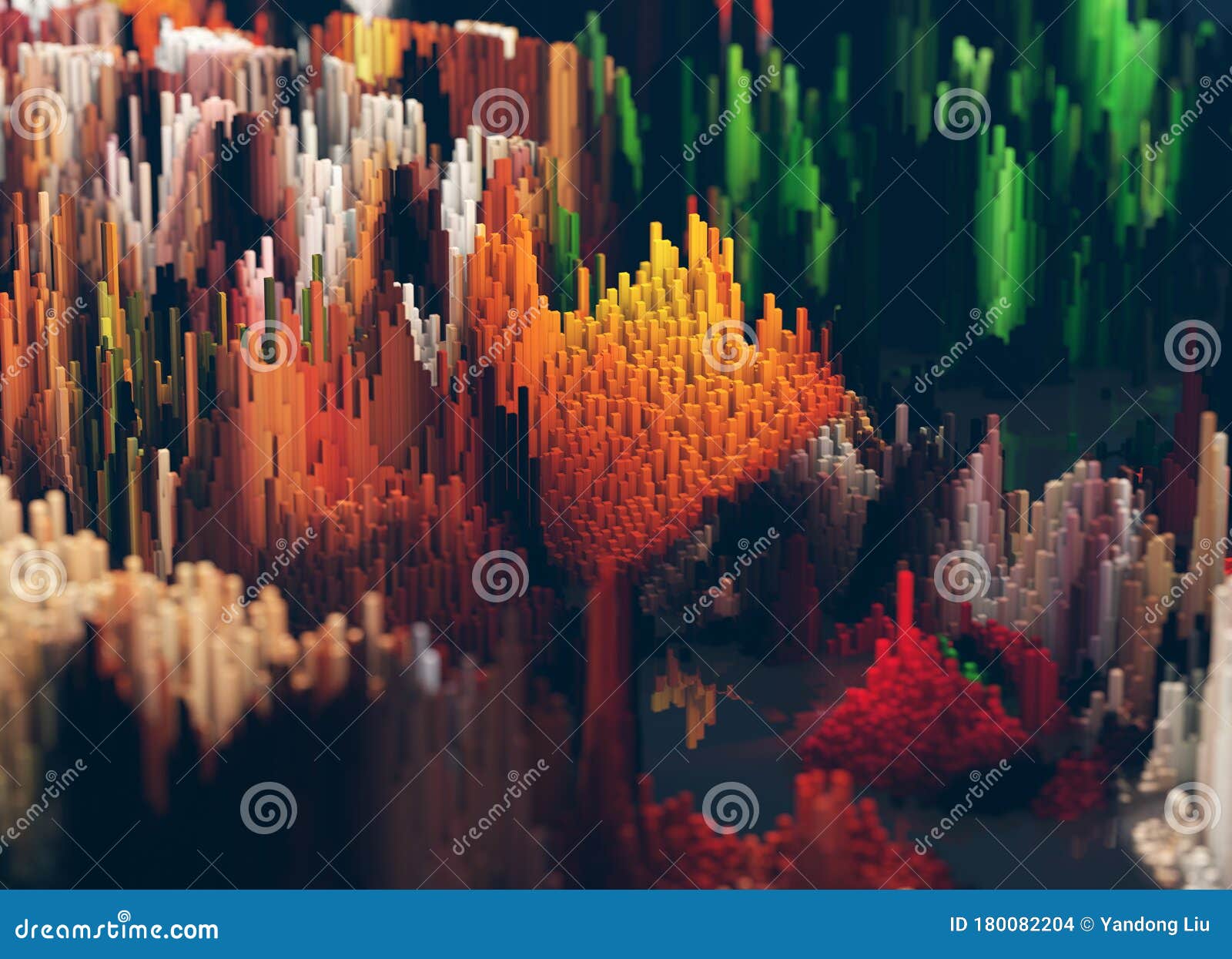 Beautiful 3D Graphics, 3D Synthetic Solid Graphics, Mountains Stock ...