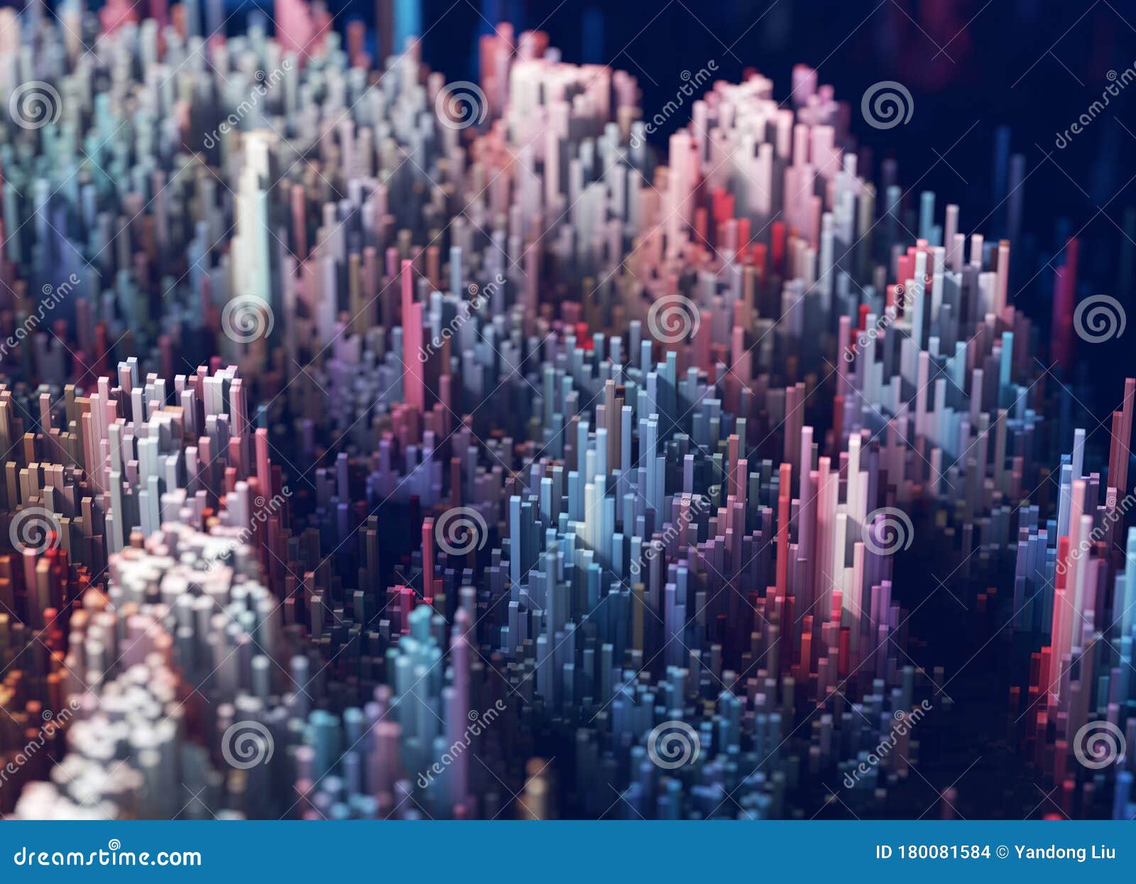 Beautiful 3D Graphics, 3D Synthetic Solid Graphics, Mountains Stock ...