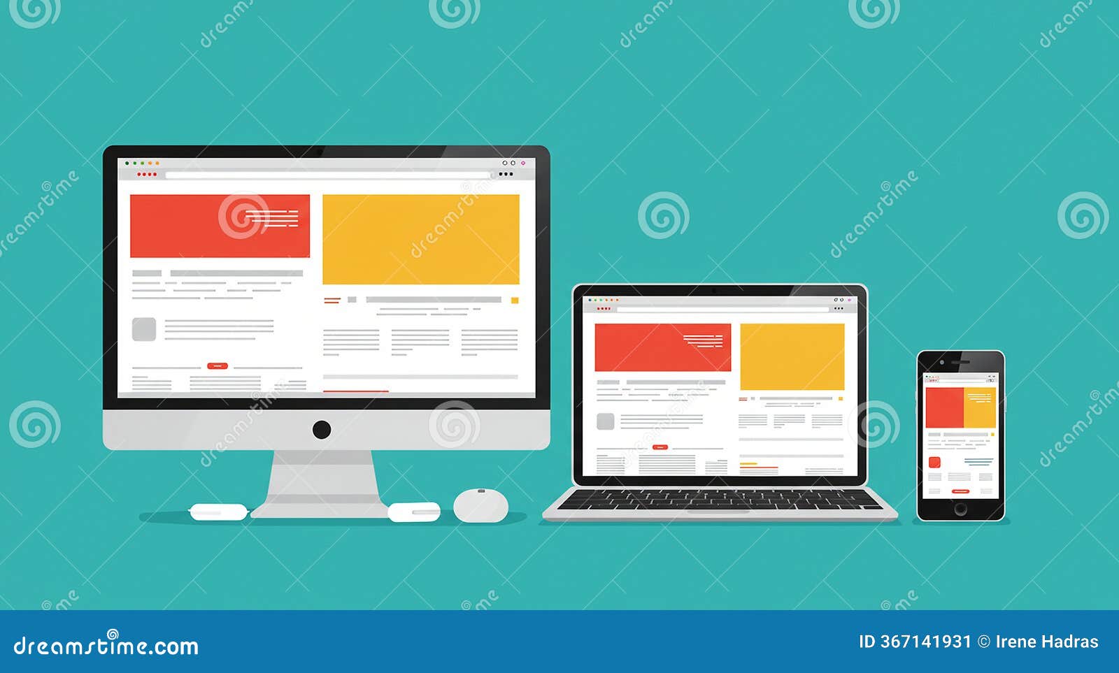 Adapting UI For Different Devices Vector Icon | CartoonDealer.com ...