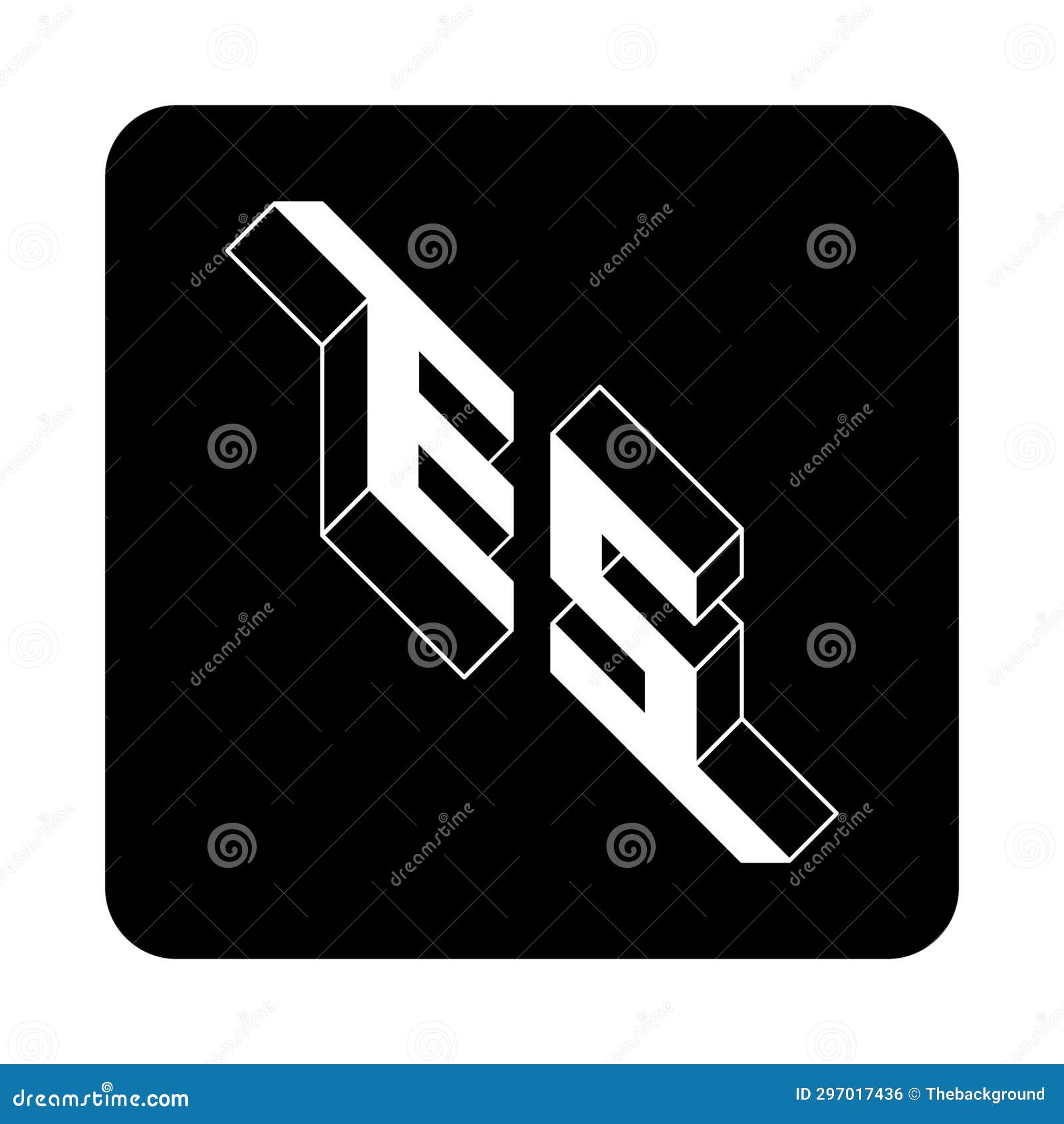 Three-dimension Letters. X And 5 Vector Logo. X5 - Monogram Or Logotype ...