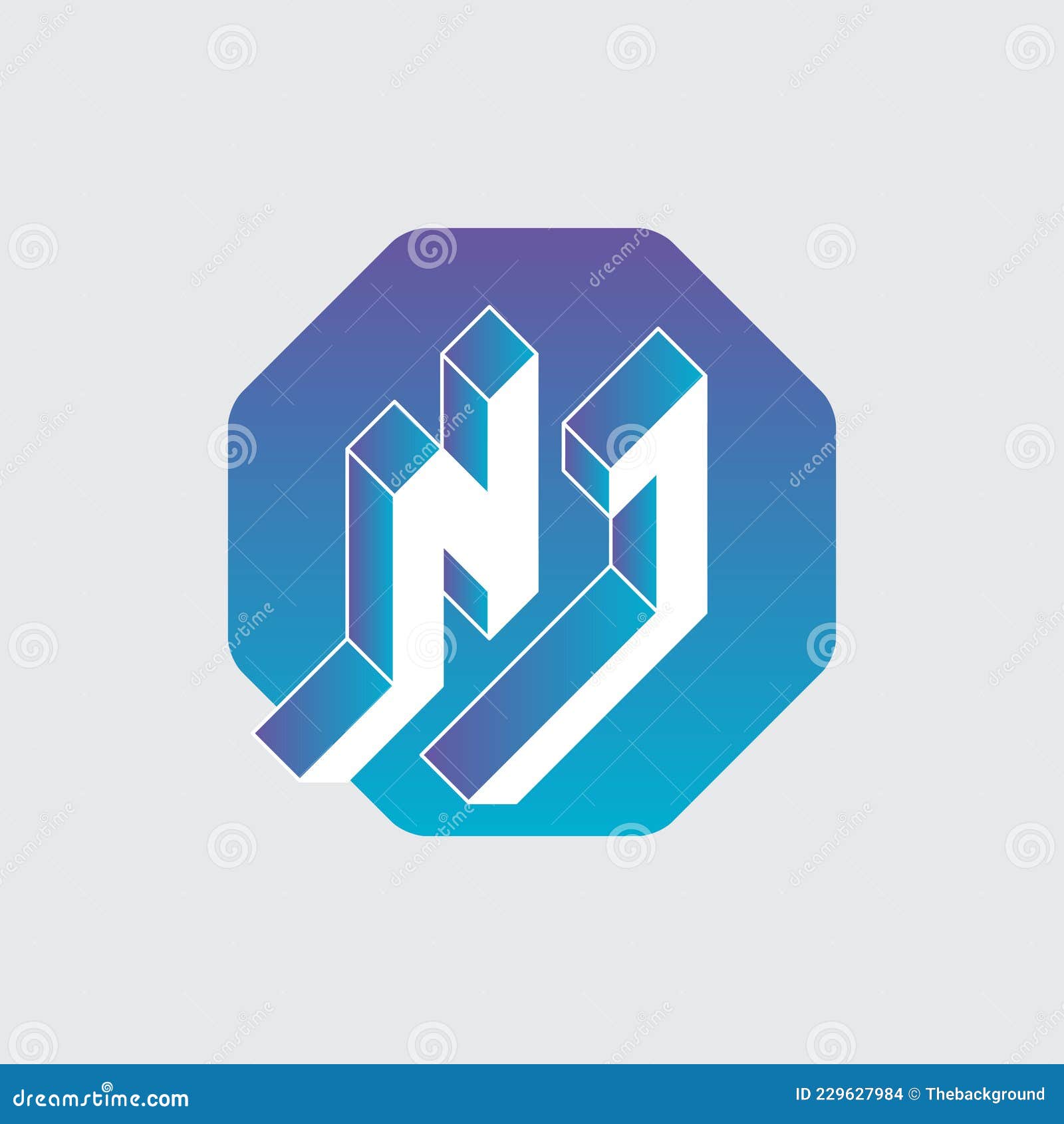 Three-dimension Letters N and J on a Hexagonal Substrate with Rounded ...