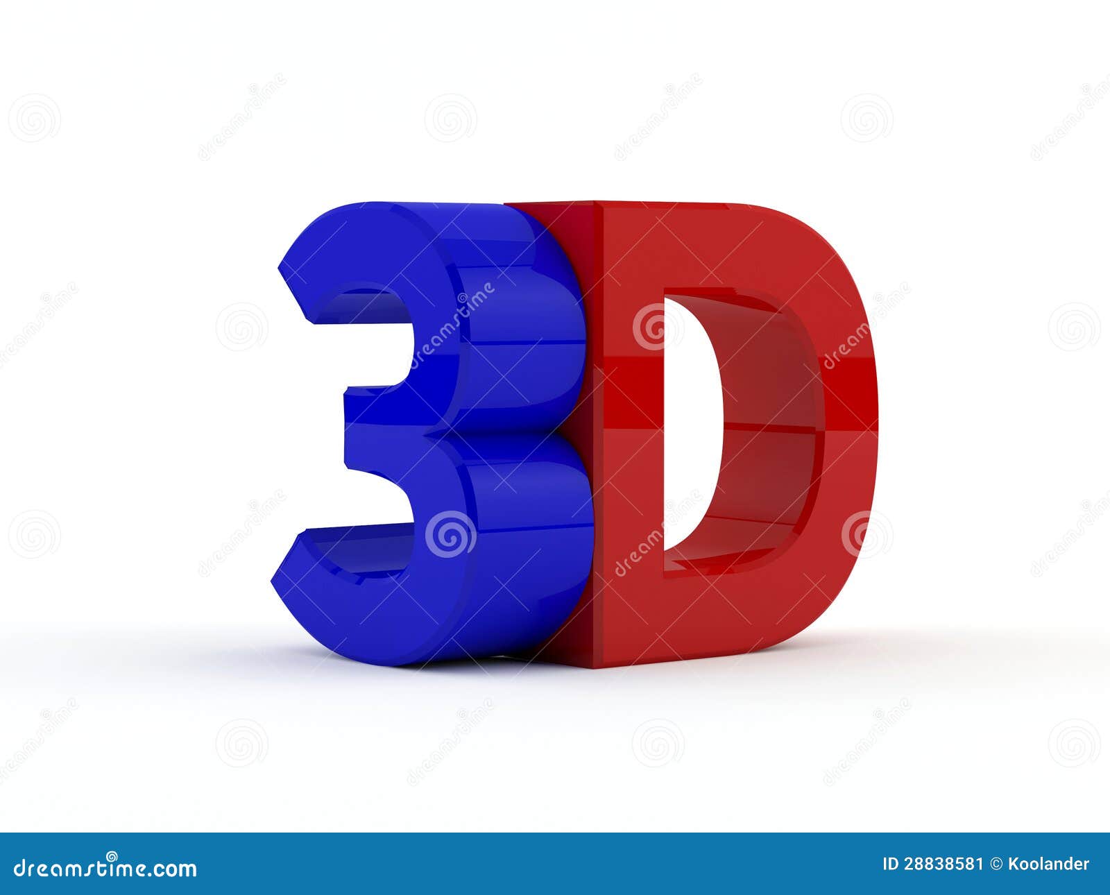 Red 3d Words