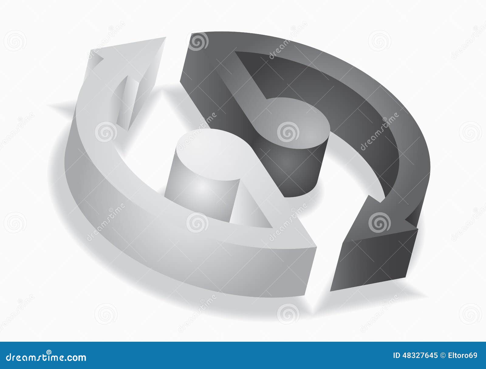 Three-dimensional Arrow Signs Stock Vector - Illustration of click ...