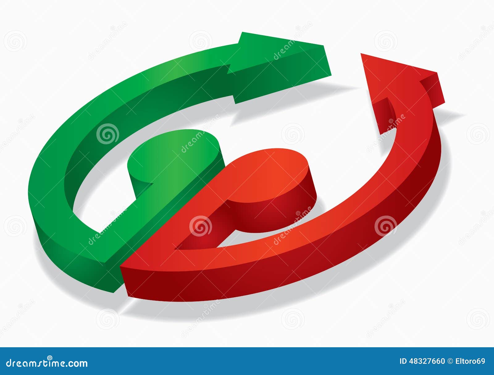 Three-dimensional Arrow Signs Stock Vector - Illustration of click ...