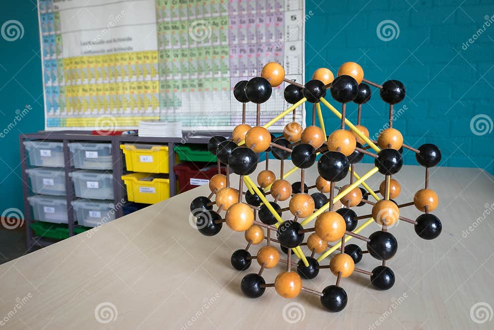Three Dimensional Atomic Model of Diamond Stock Image - Image of ...