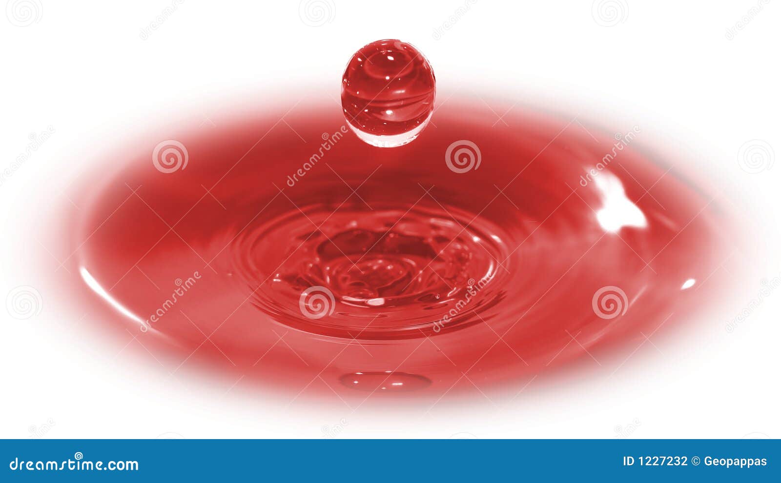 Three-Dimensional Blood-Drop Stock Photography - Image: 1227232
