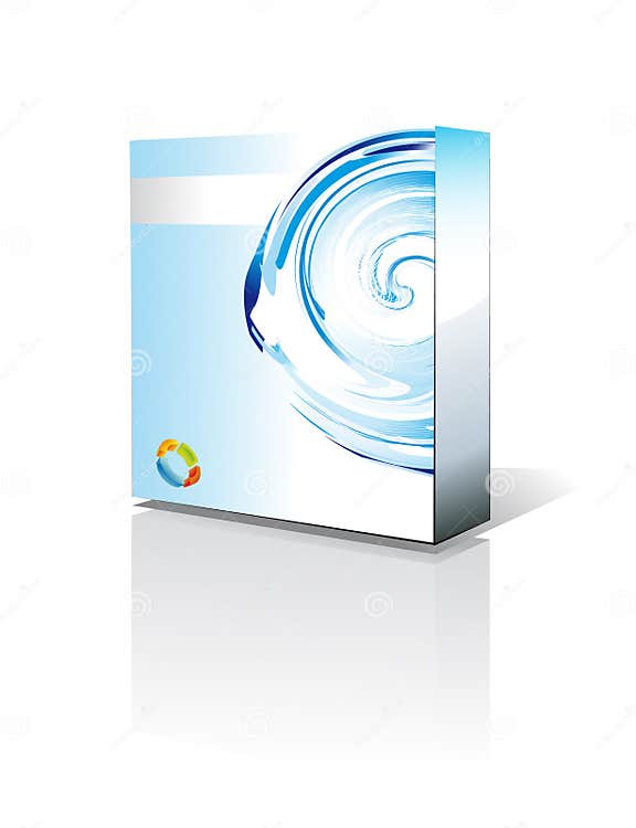 Three Dimensional Box stock vector. Illustration of open - 10192138