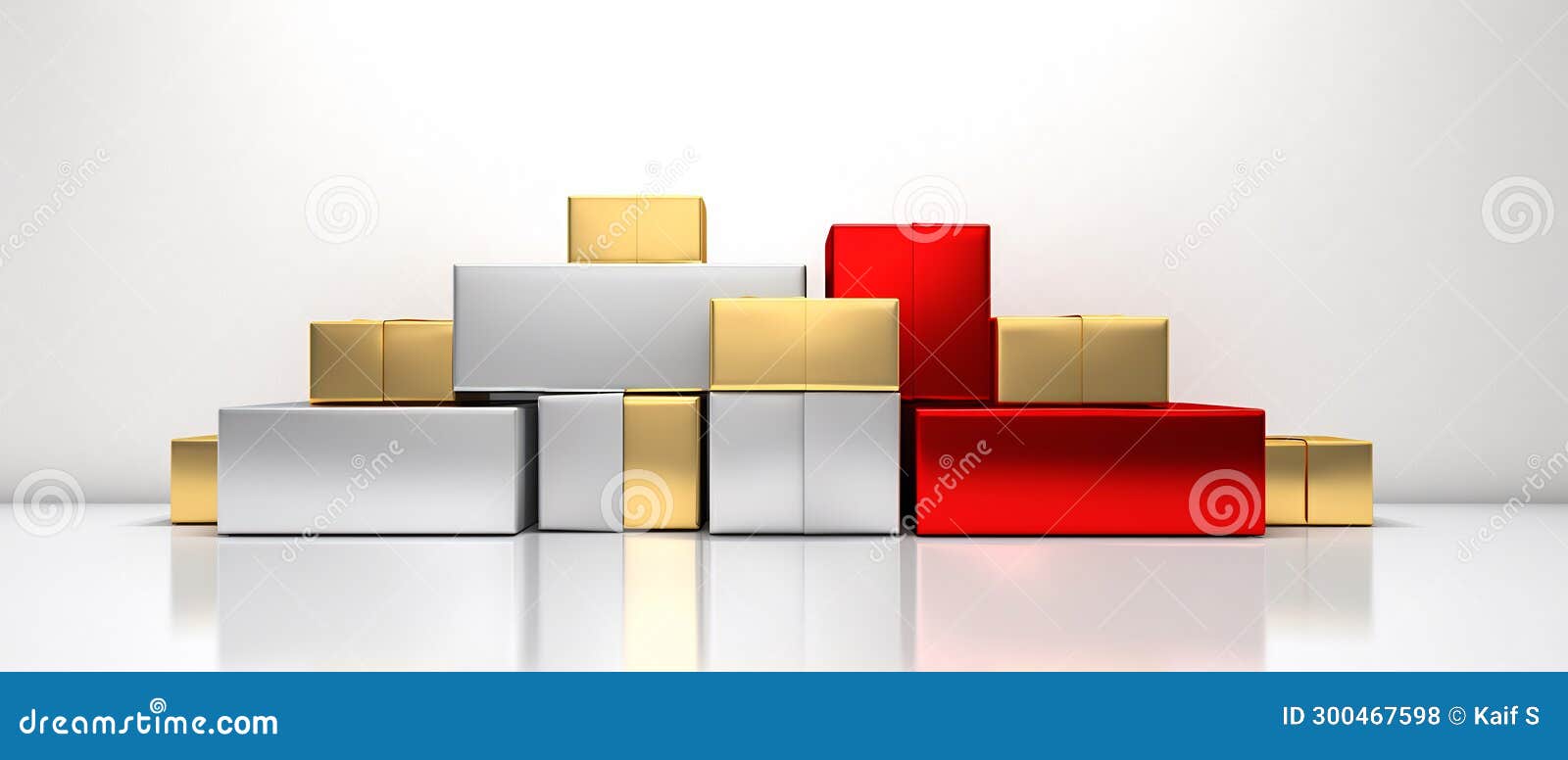 Three-dimensional Box Illustration, Dais Background, Ai Generated Stock ...