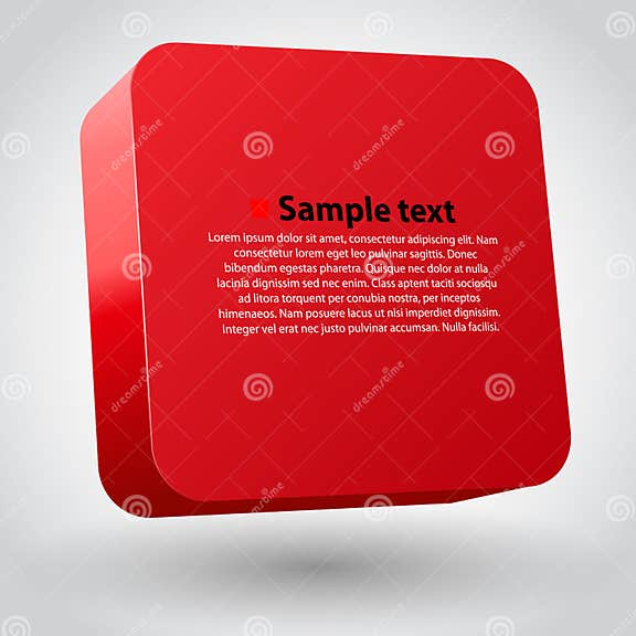 Three-dimensional box. stock vector. Illustration of marketing - 49458685