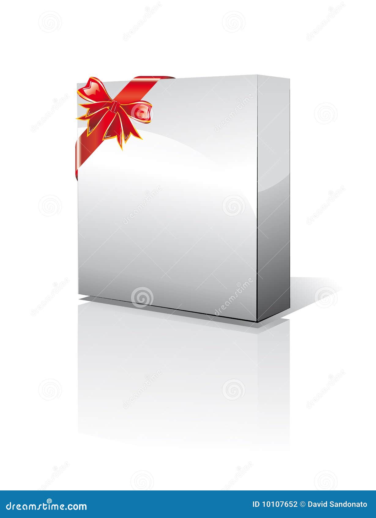 Three Dimensional Box with Shadow Stock Vector - Illustration of ...