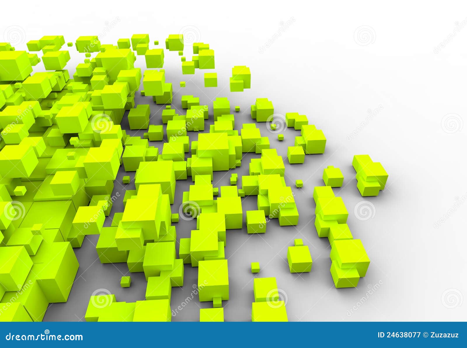 Three-dimensional Color Blocks Stock Illustration - Illustration of ...