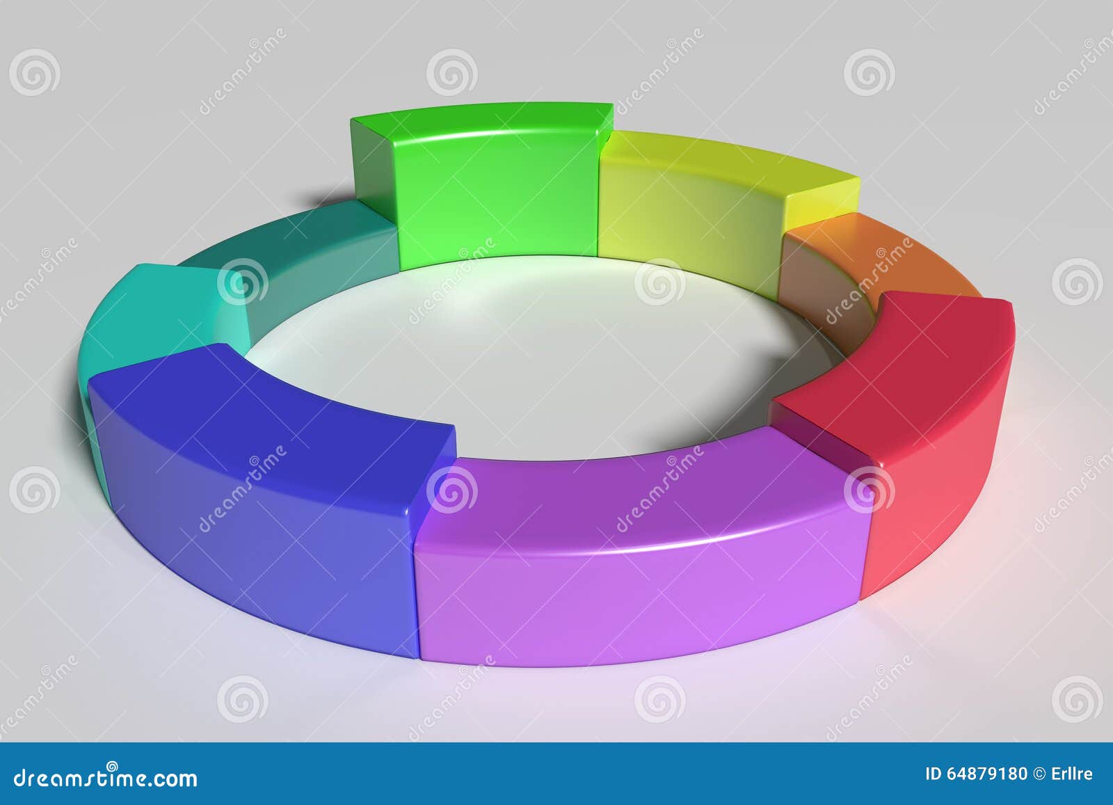 Three-dimensional Colorful Diagram Stock Illustration - Illustration of ...