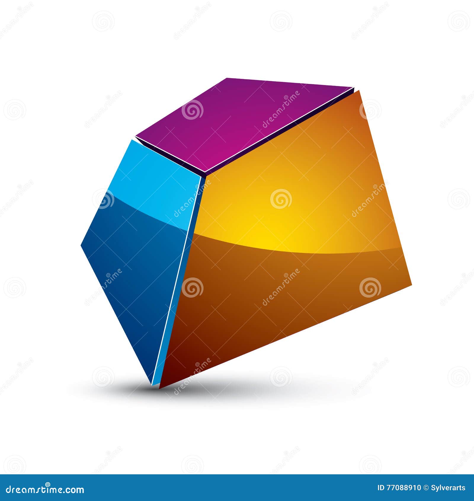 Three-dimensional Colorful Graphical Interface Icon Isolated Stock ...