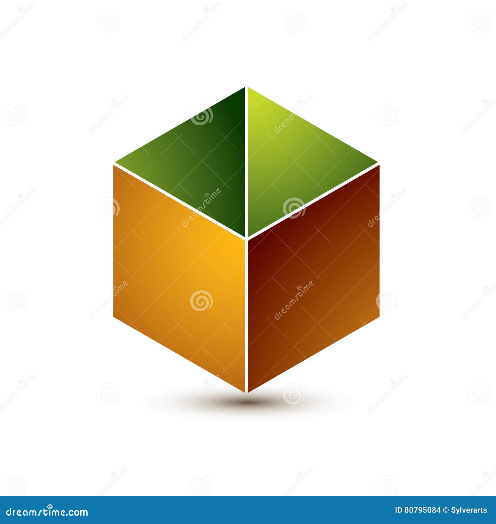 Three-dimensional Colorful Graphical Interface Icon Isolated on Stock ...