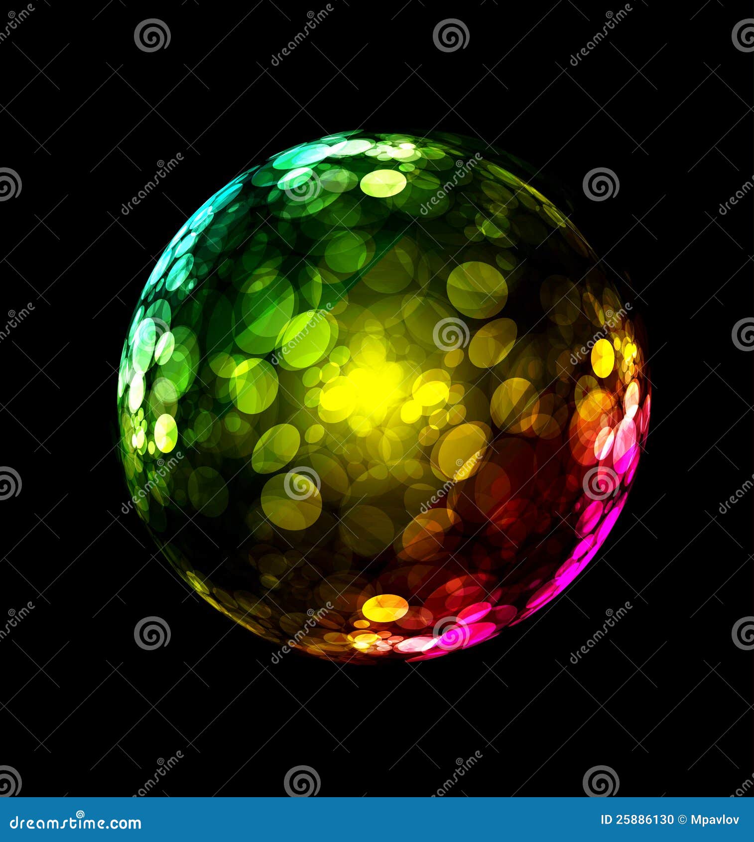 Three-dimensional Colorful Sphere Design Stock Vector - Illustration of ...