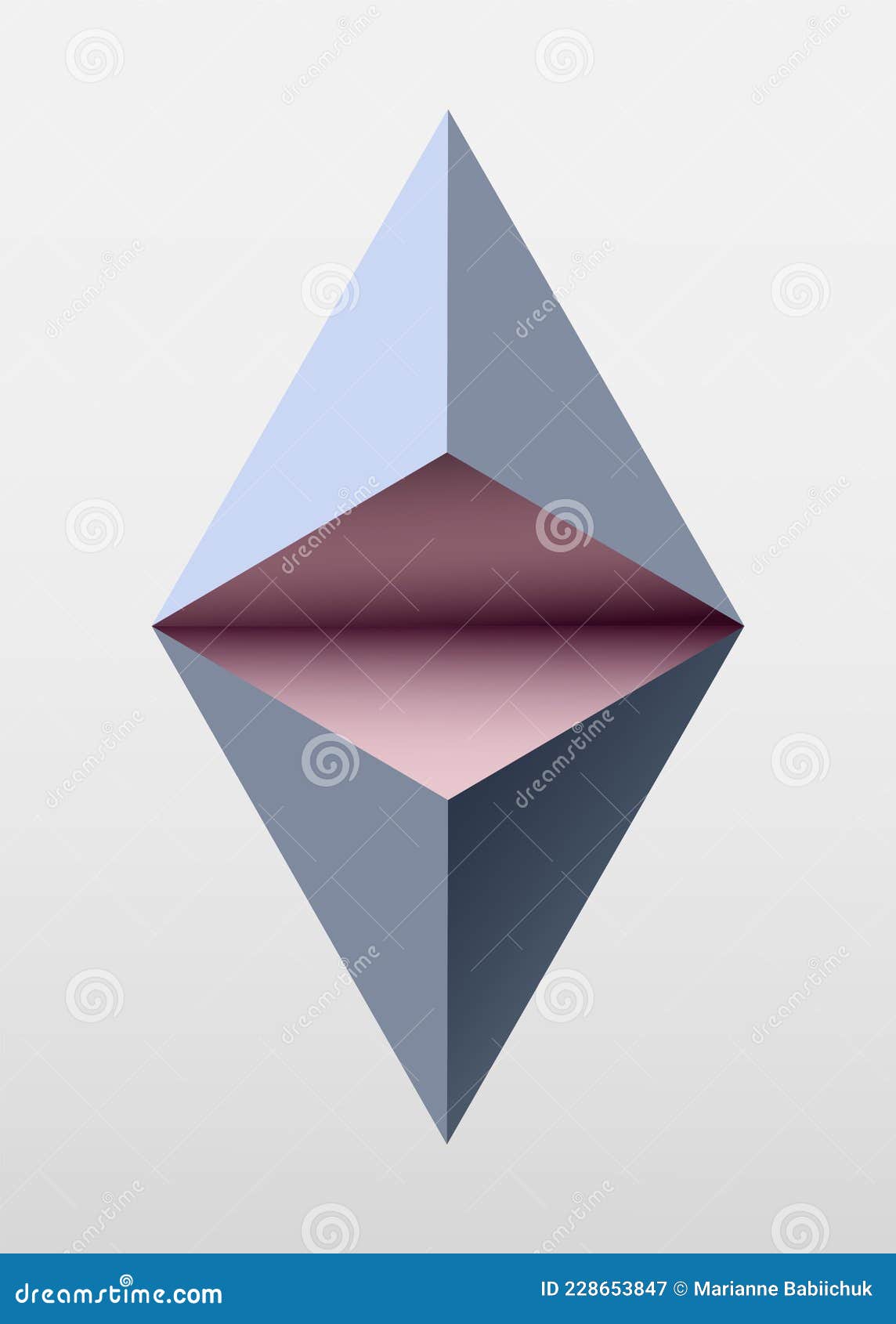 Three Dimensional Complex Shape. Abstract Poster Design Template ...