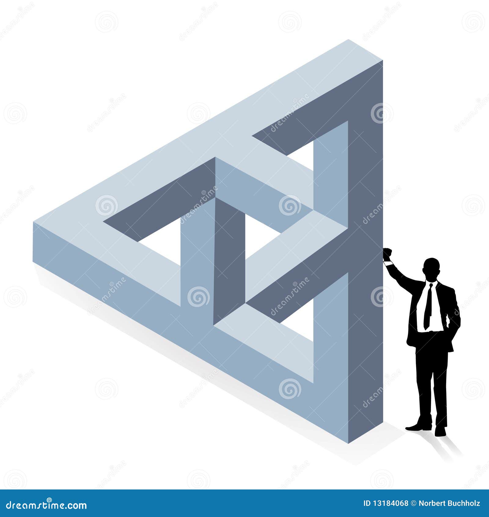 Three-dimensional Construction Stock Illustration - Illustration of ...