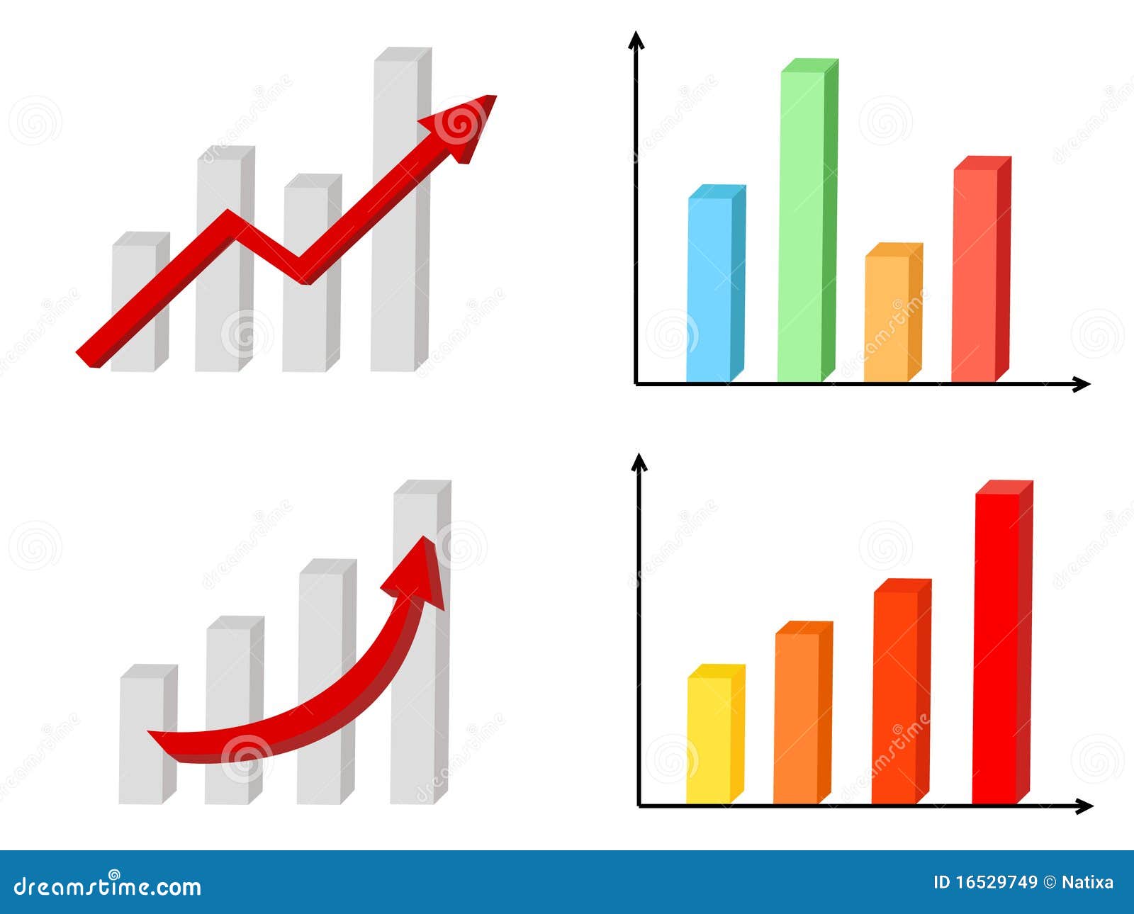 Three dimensional diagram stock vector. Illustration of market - 16529749