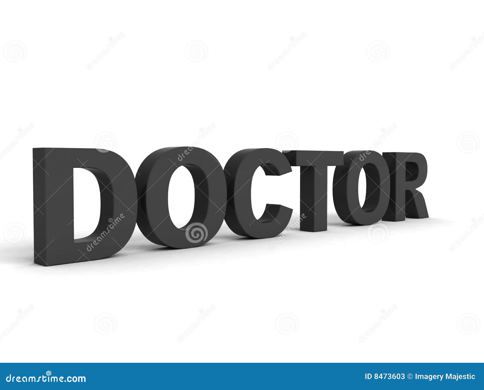 Three Dimensional Doctor Word Stock Illustration - Illustration of ...