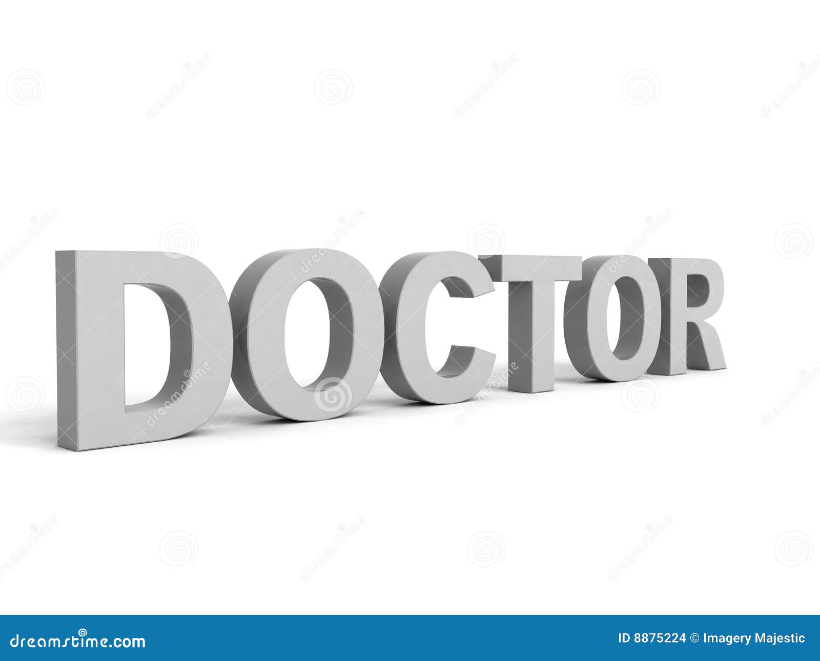Three Dimensional Doctor Word Stock Illustration - Illustration of ...