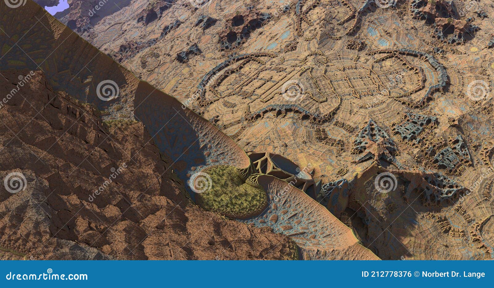 Three-dimensional fractals stock illustration. Illustration of almond ...