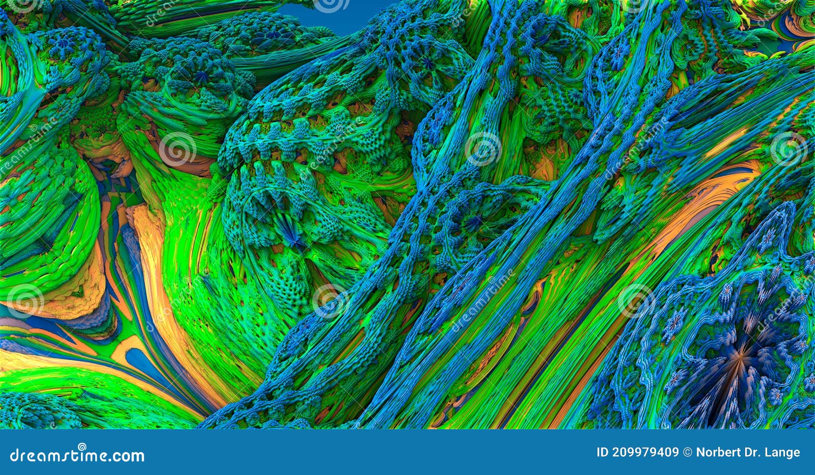 Three-dimensional fractals stock illustration. Illustration of physics ...