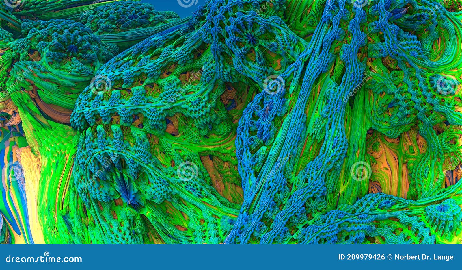 Three-dimensional fractals stock illustration. Illustration of formulas ...