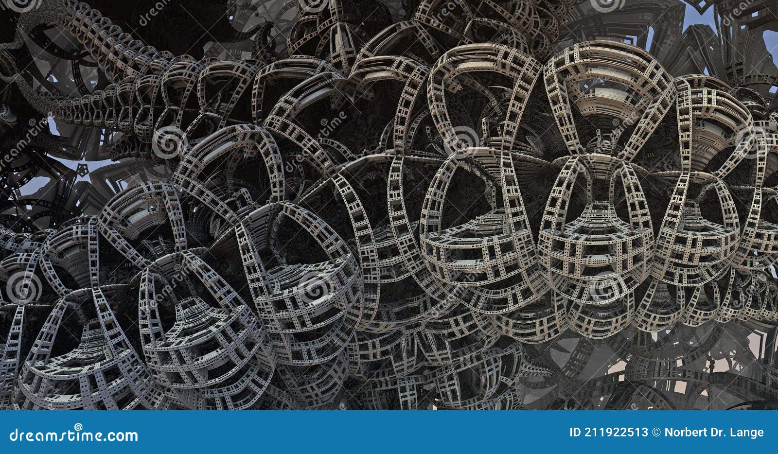 Three-dimensional fractals stock image. Image of almond - 211922513