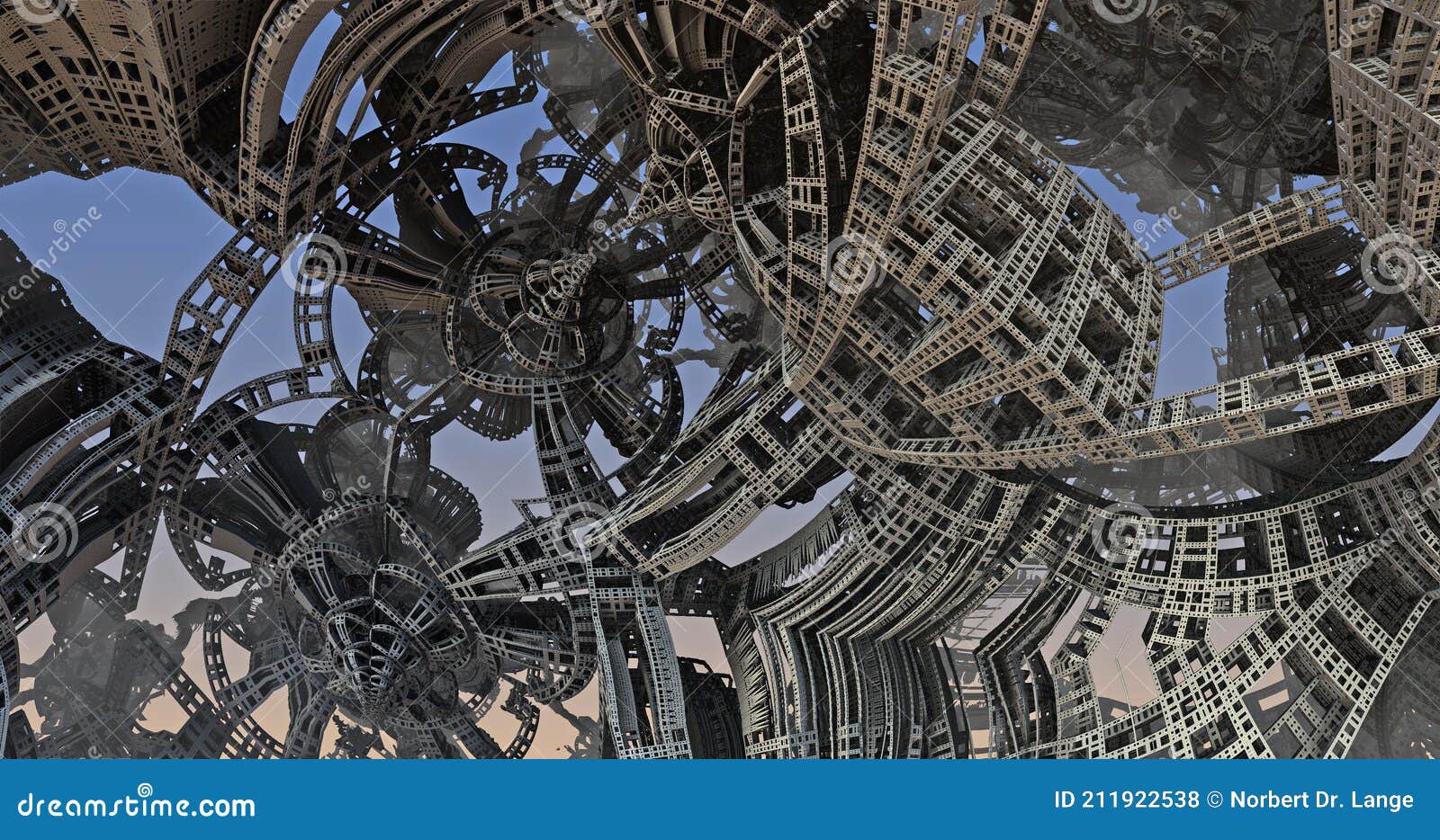 Three-dimensional fractals stock illustration. Illustration of function ...