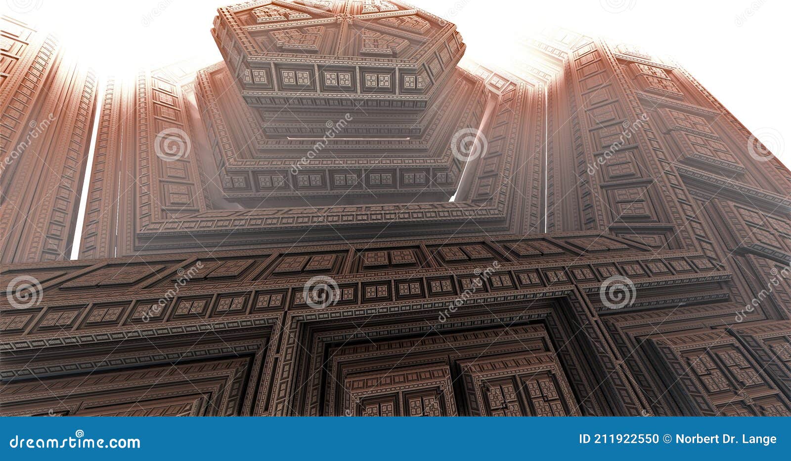 Three-dimensional fractals stock illustration. Illustration of function ...