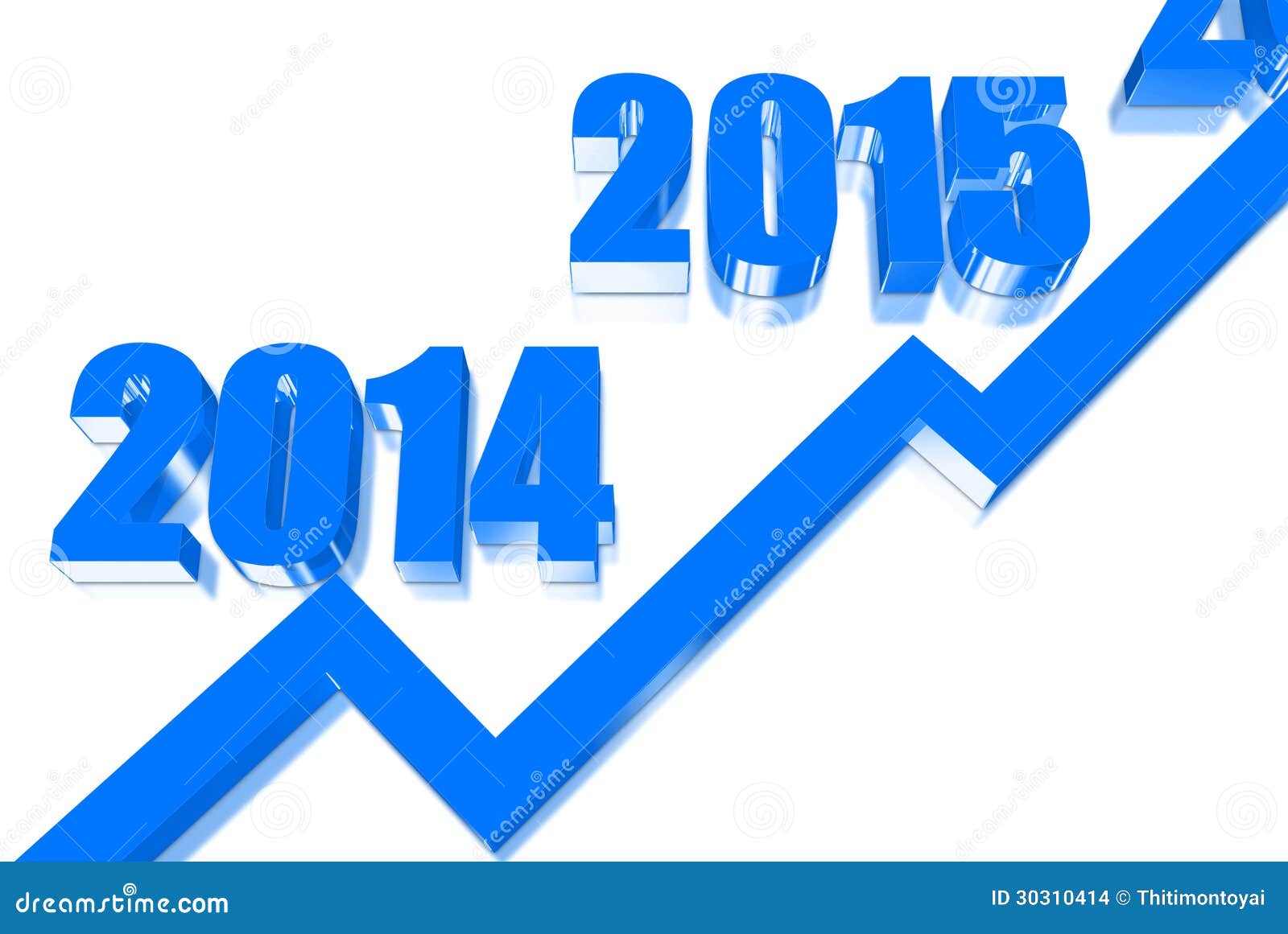 Year graph stock illustration. Illustration of goal, grow - 30310414