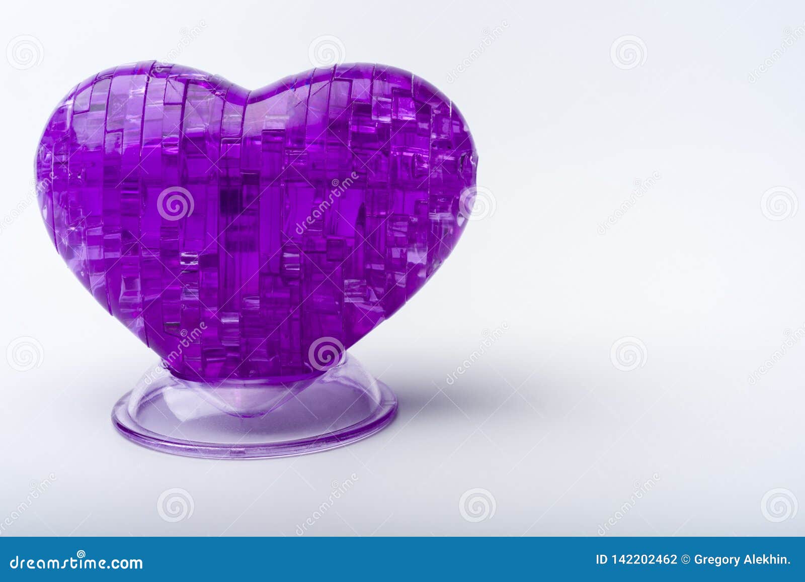 A Three-dimensional Heart on a White Background Stock Photo - Image of ...