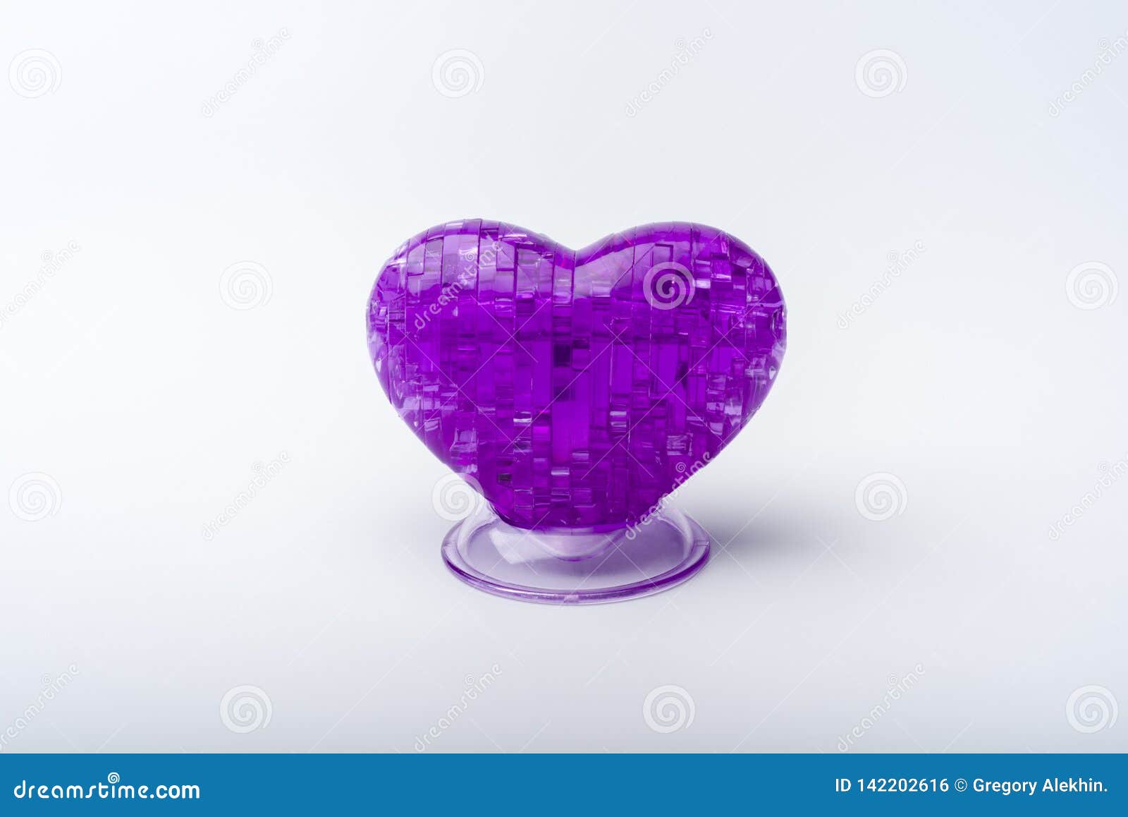 A Three-dimensional Heart on a White Background Stock Photo - Image of ...