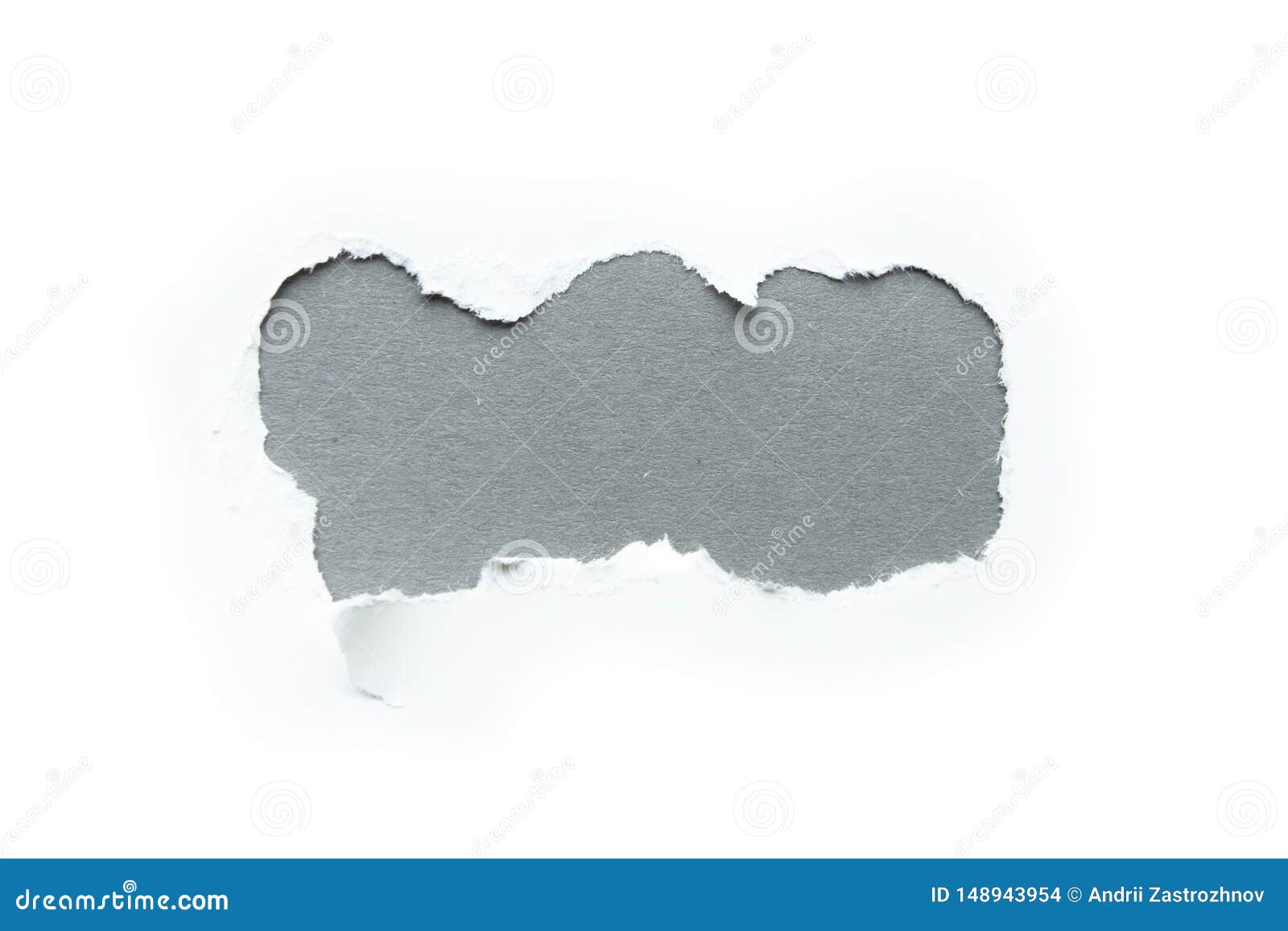 A Three-dimensional Hole in a White Background, Space for Text on a ...