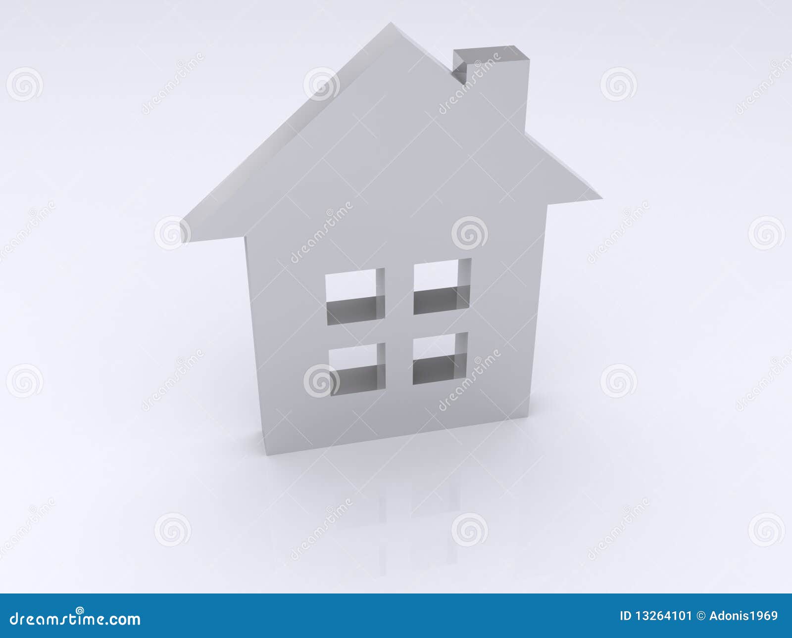 Three dimensional house stock illustration. Illustration of dwelling ...