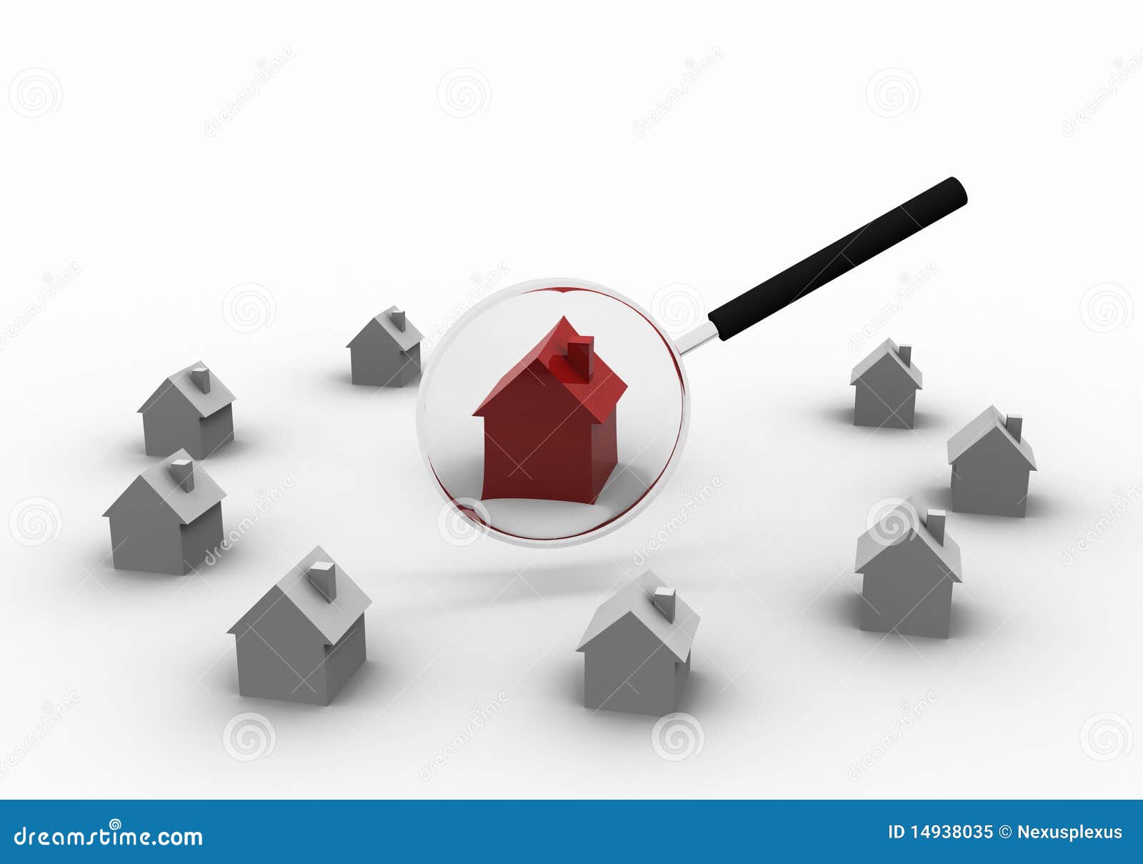 Three-dimensional house stock illustration. Illustration of house ...
