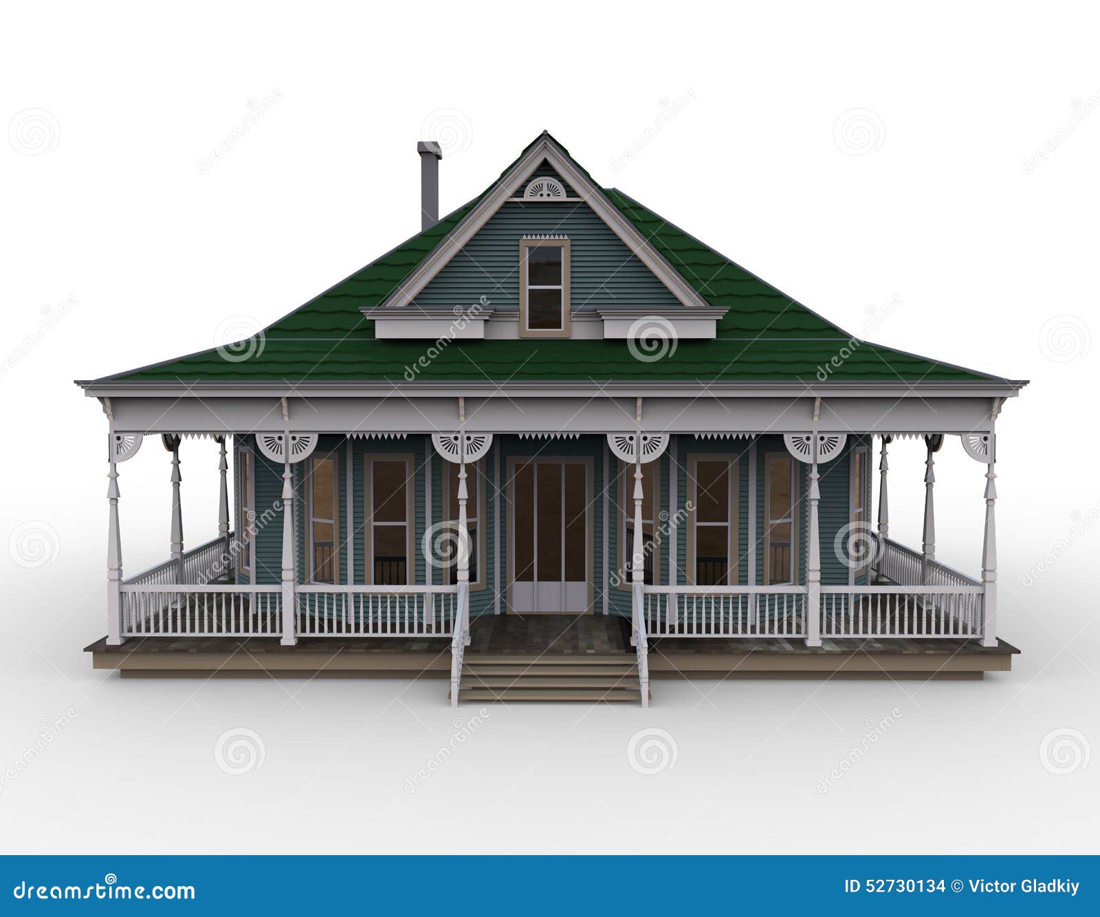 Three-Dimensional House stock illustration. Illustration of apartment ...