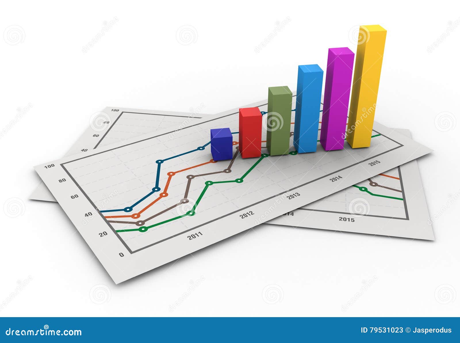 Growth Chart stock illustration. Illustration of increase - 79531023