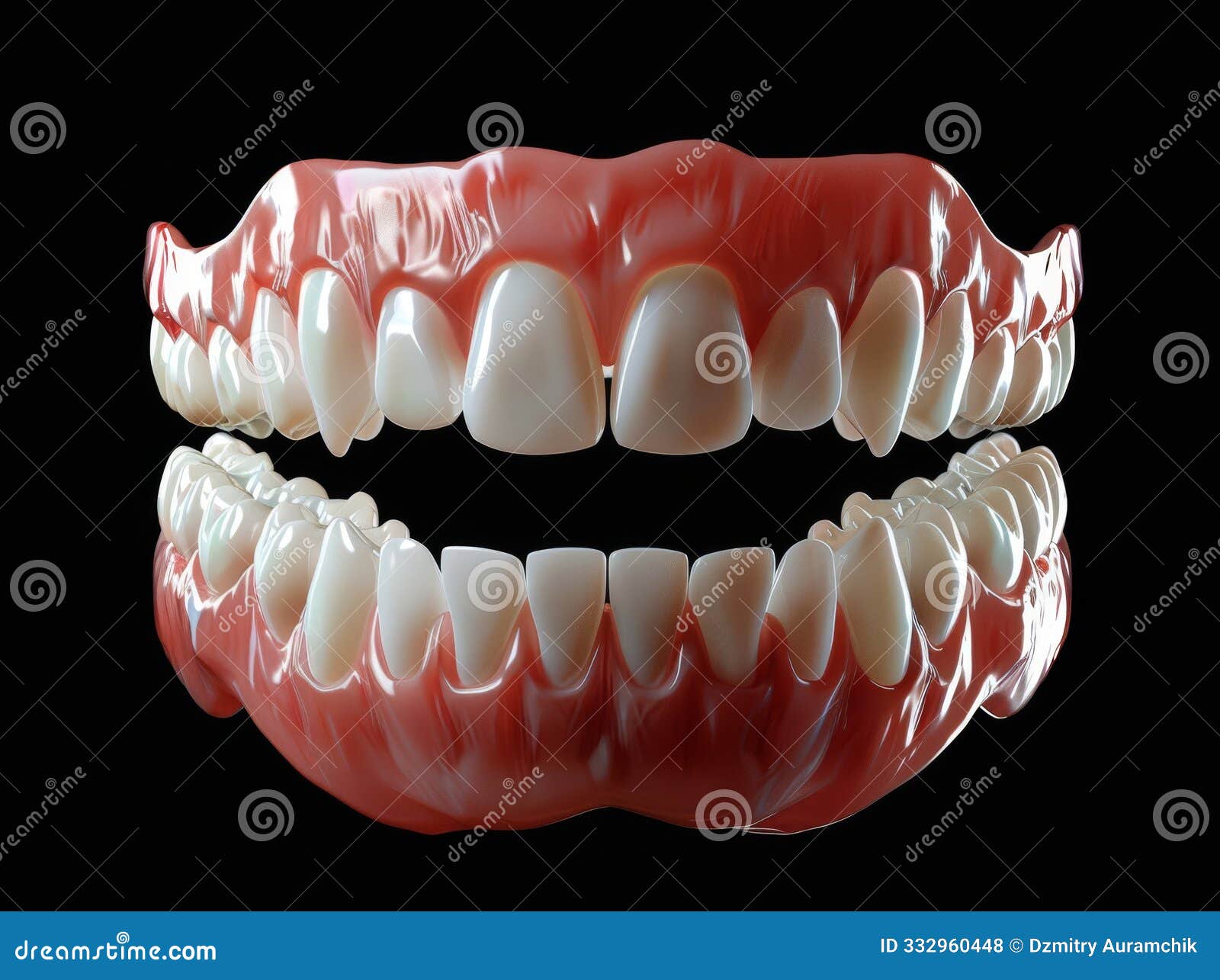 Three-dimensional Illustration Showing Overcrowded Teeth and Abnormal ...