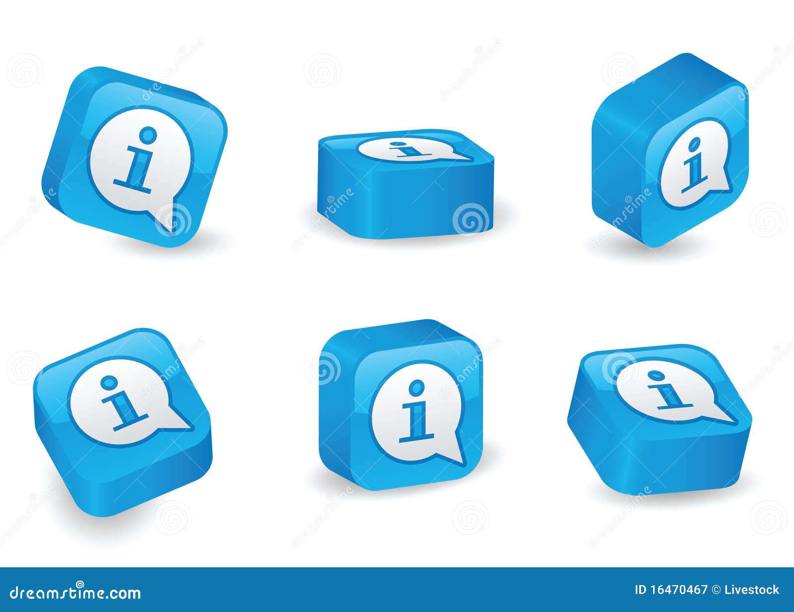 Three-Dimensional Info Blocks Stock Vector - Illustration of internet ...