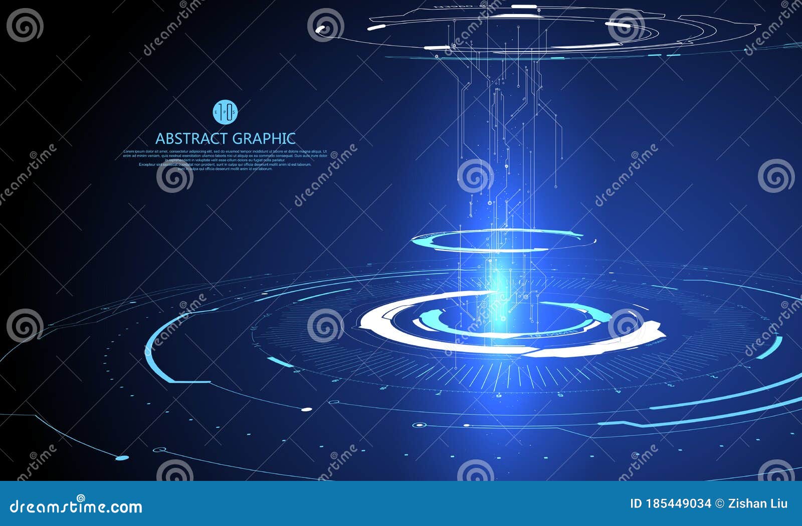 Three-dimensional Interface Technology, Science Fiction Scene Stock ...