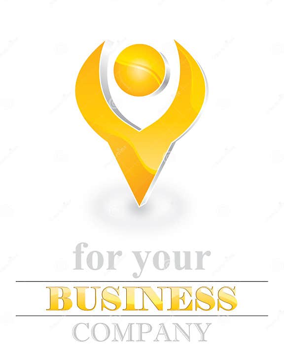 Three dimensional logo stock vector. Illustration of business - 19415385