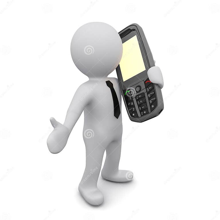 Three-dimensional man stock illustration. Illustration of background ...