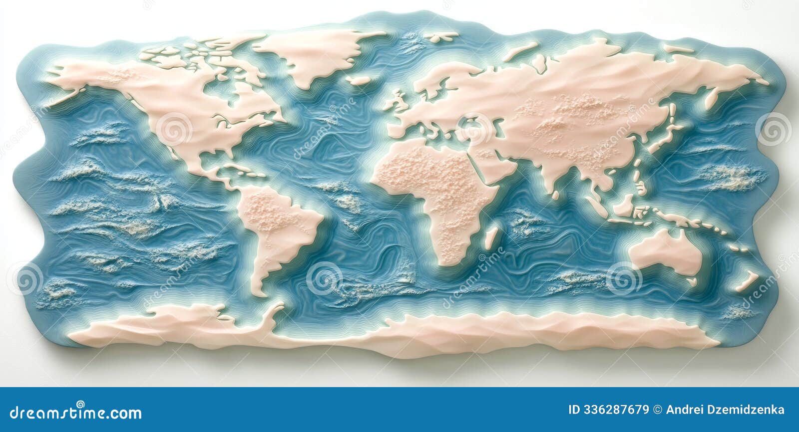 This is a Three-dimensional Map of the Earth. it Has a Very High Degree ...