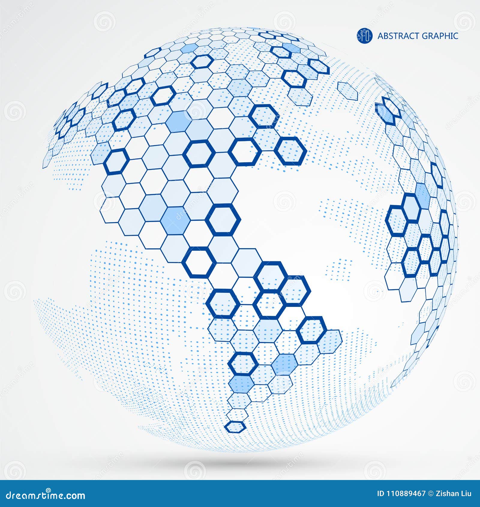 Three Dimensional Map of the World. Stock Illustration - Illustration ...