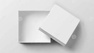 Three-dimensional Mockup of a White Matchbox Container Box Package ...