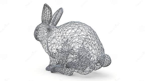 Three-dimensional Model of a Rabbit in the Form of a Spatial Framework ...