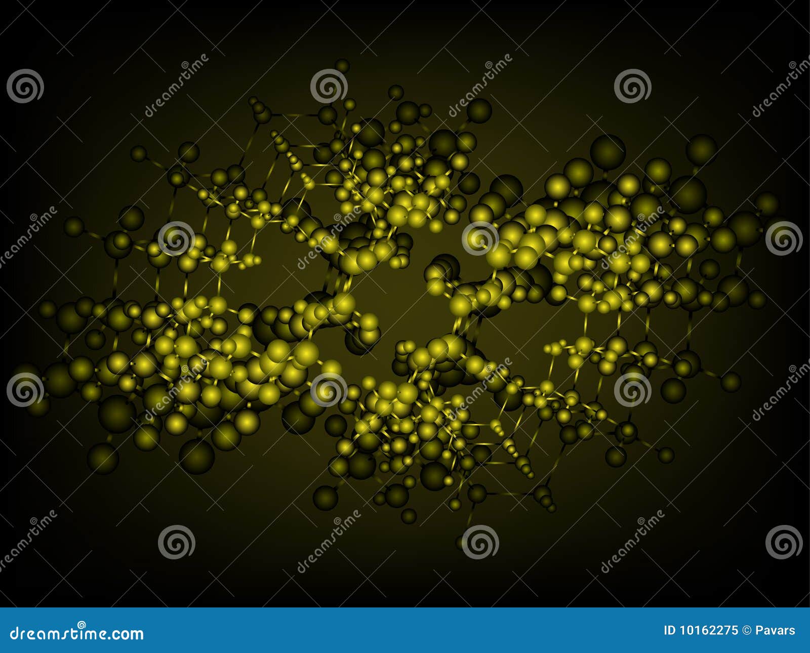 Three Dimensional Molecule Binding Stock Vector - Illustration of ...